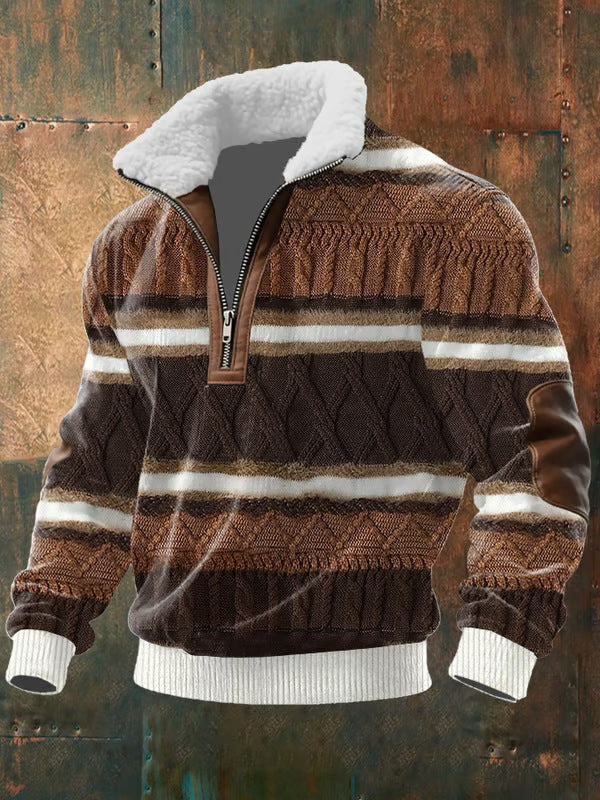 Aaron – Quality Zip Up with Shearling Lined Collar – Mika Manhattan